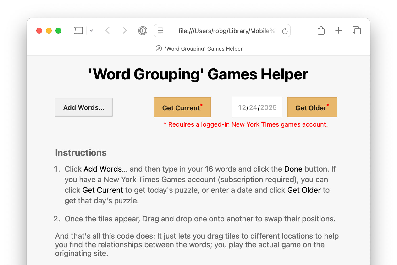 A helper for Connections-style word games – The Robservatory